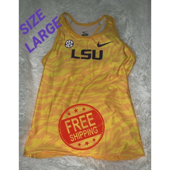 Nike | Tops | Rare New Nike Lsu Womens Track And Field Singlet | Poshmark